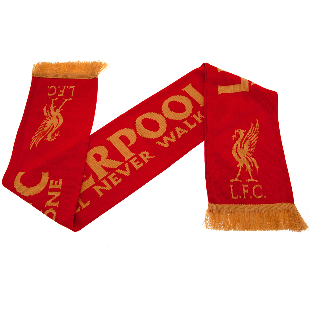 Liverpool F.C. Gold Liverbird Skjerf - West Handel AS